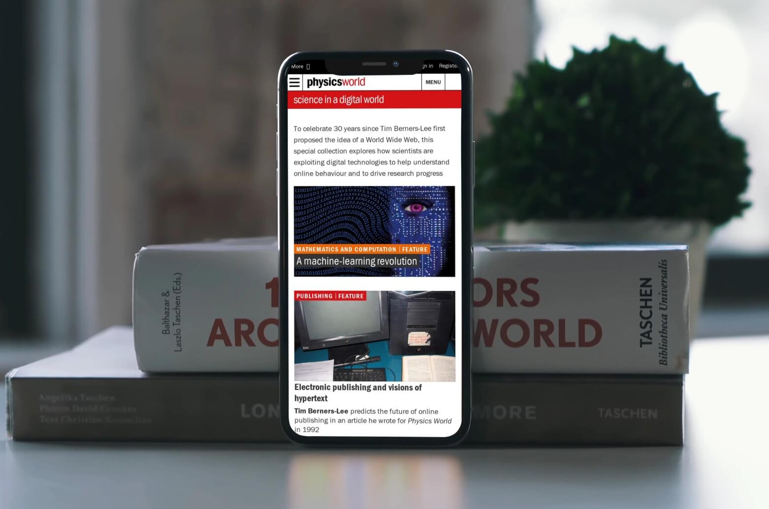 Physics World - Clarity DX - WordPress Web Design Agency